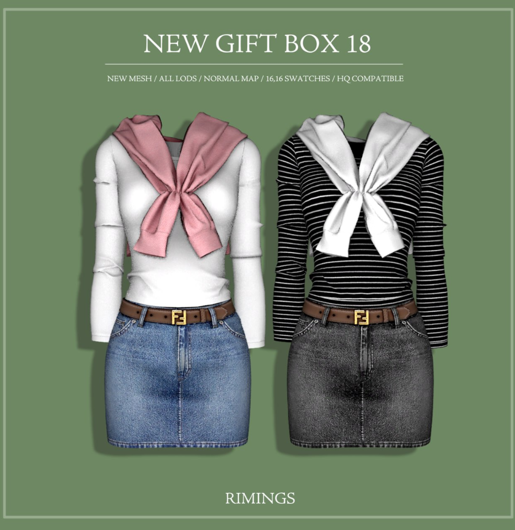 [RIMINGS] NEW GIFT BOX 18 🎁 для Симс 4. Скачать мод