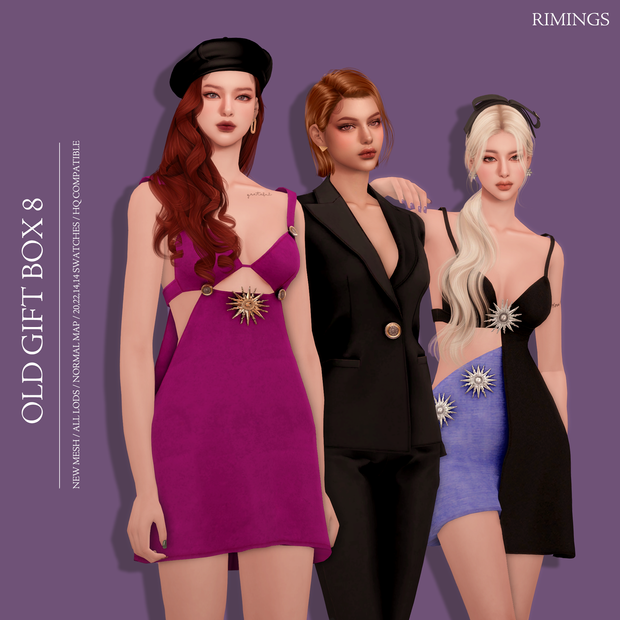 [RIMINGS] OLD GIFT BOX 8 для Симс 4. Скачать мод
